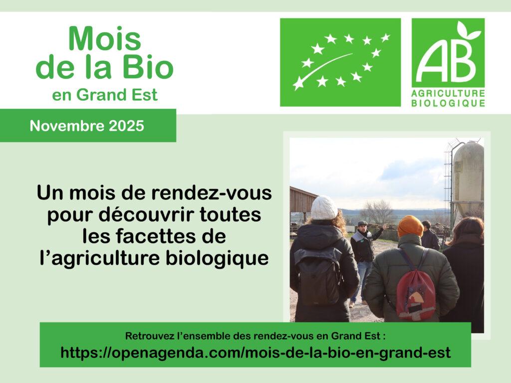 📢 Événement Pro : Le Mois de la Bio en Grand Est 2025 | Bio Grand Est